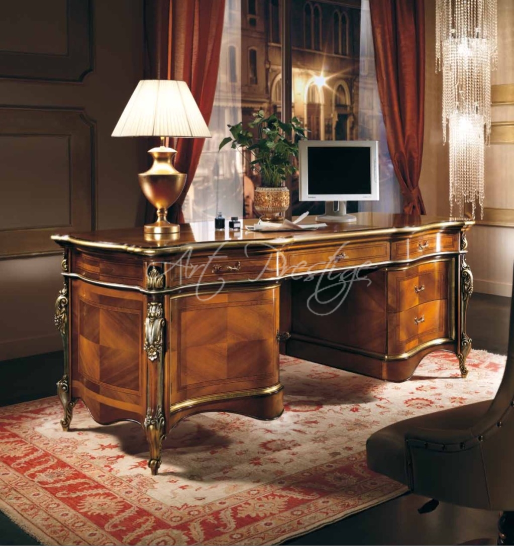 Art.0236N Inlaid Louis XXI bookcase - Art Prestige – Luxury Furniture