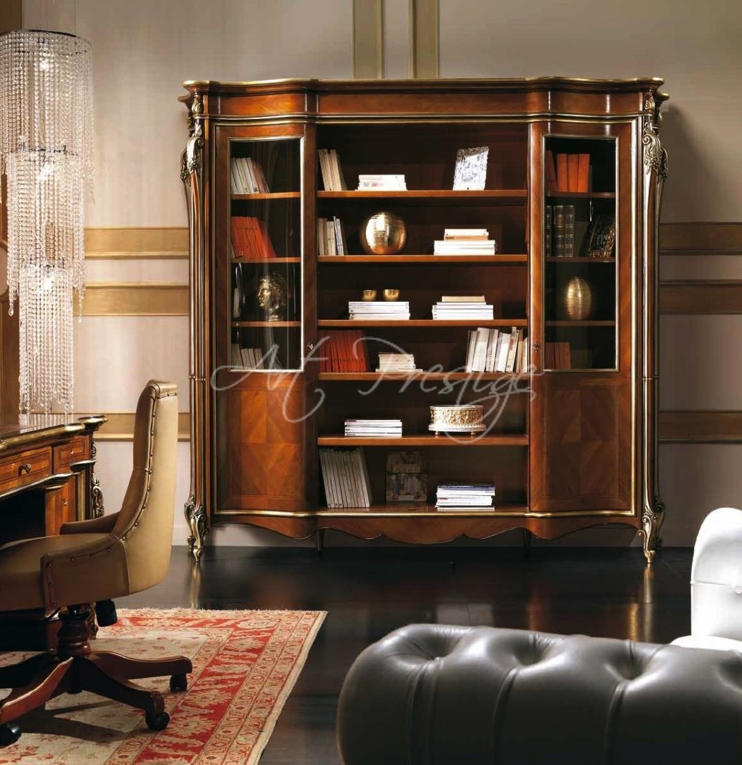 Art.0237 Louis XXI bookcase two doors - Art Prestige – Luxury Furniture