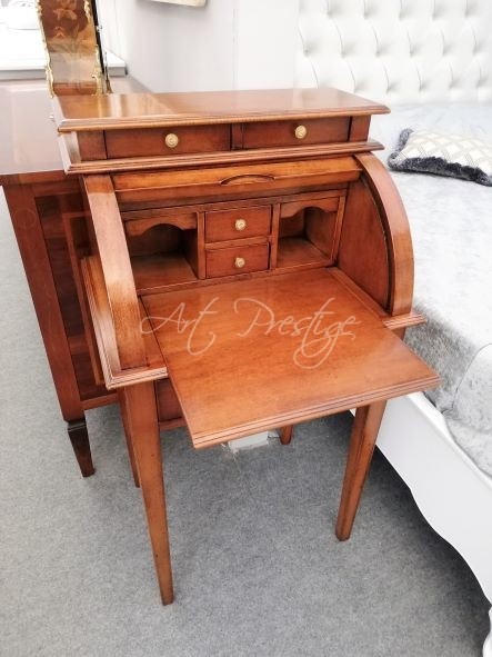 Writing desk with roller and walnut finish shutter - Art Prestige ...
